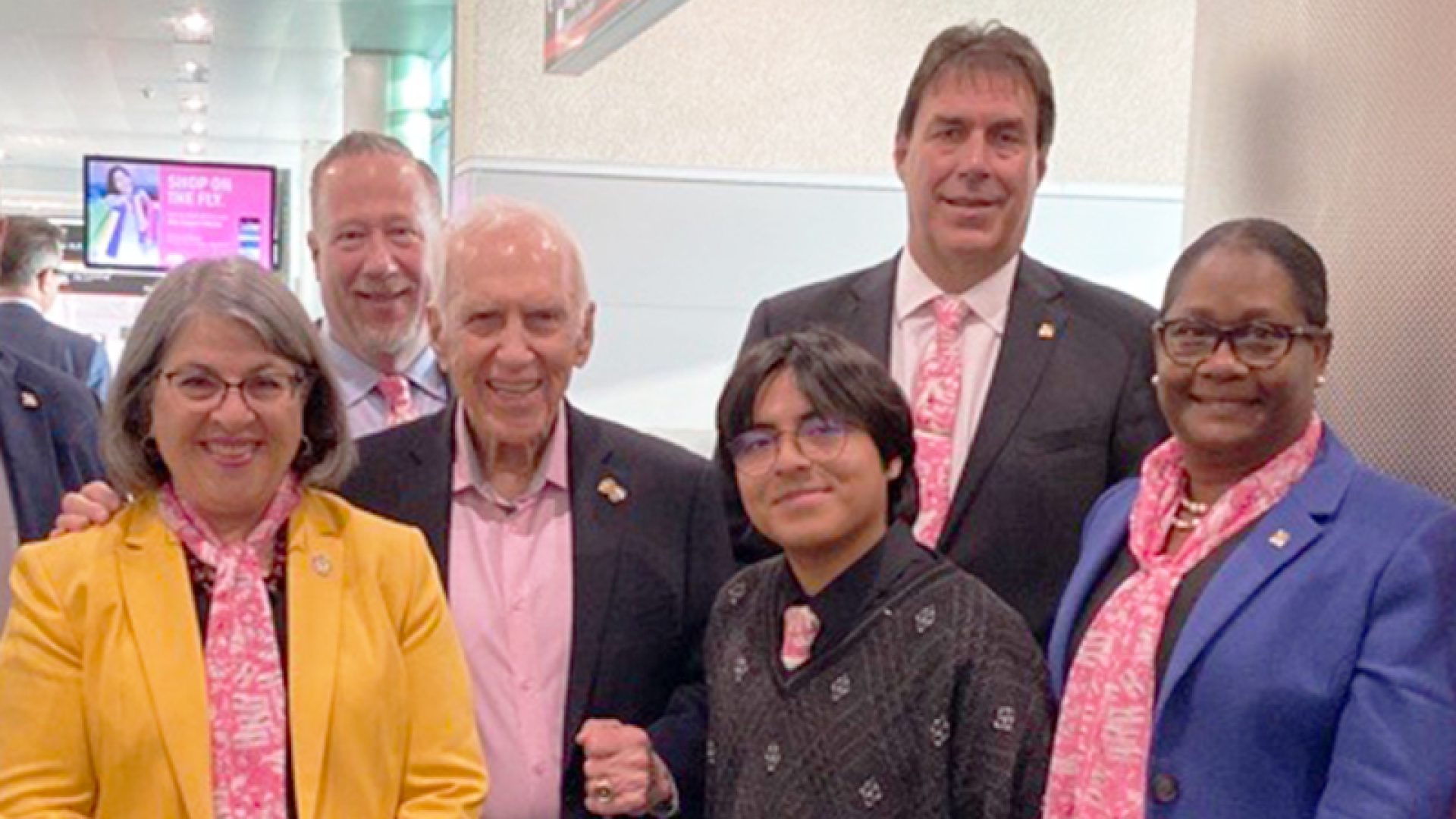 Miami-Dade Days Ties and Scarves Show Off NWSA Artistry In Vibrant Pink ...